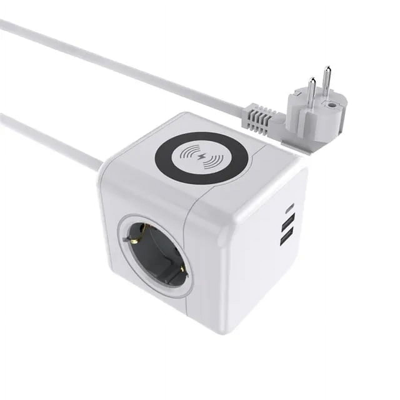 Plug 3 AC Outlets Power Strip USB Type C Ports 1.5m Extension with ...