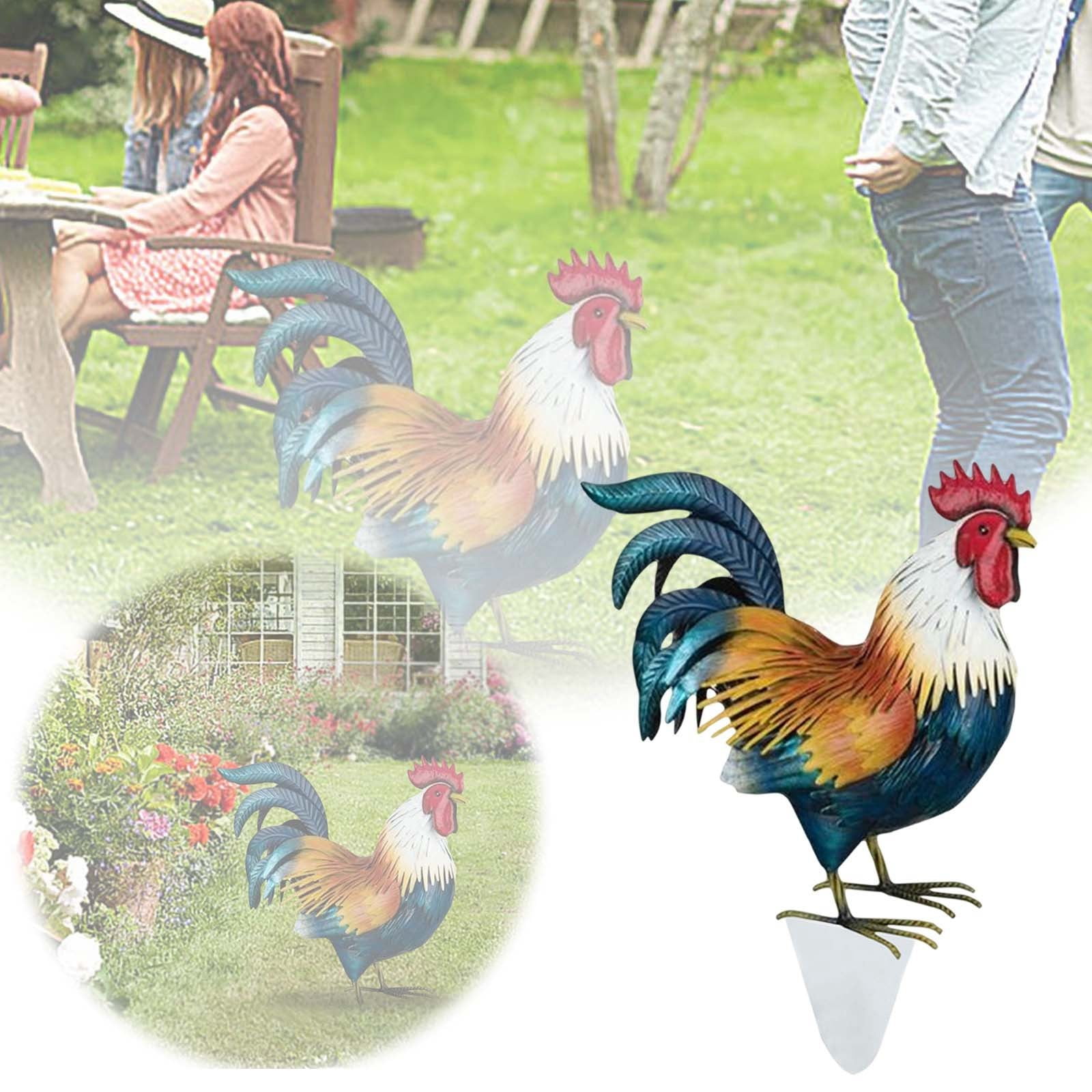 New 2024 Rooster Ground Insertion Courtyard Decoration Light Courtyard ...