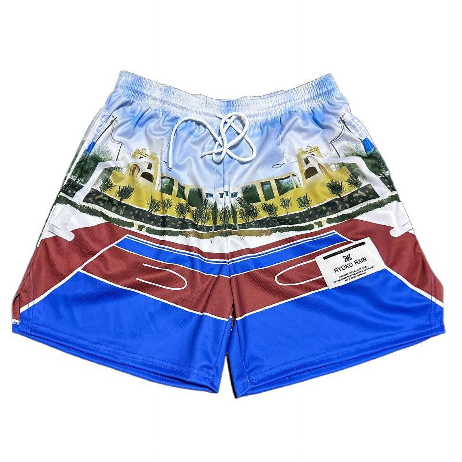 New 2024 trendy Rai cherry blossom style shorts for men and women with ...