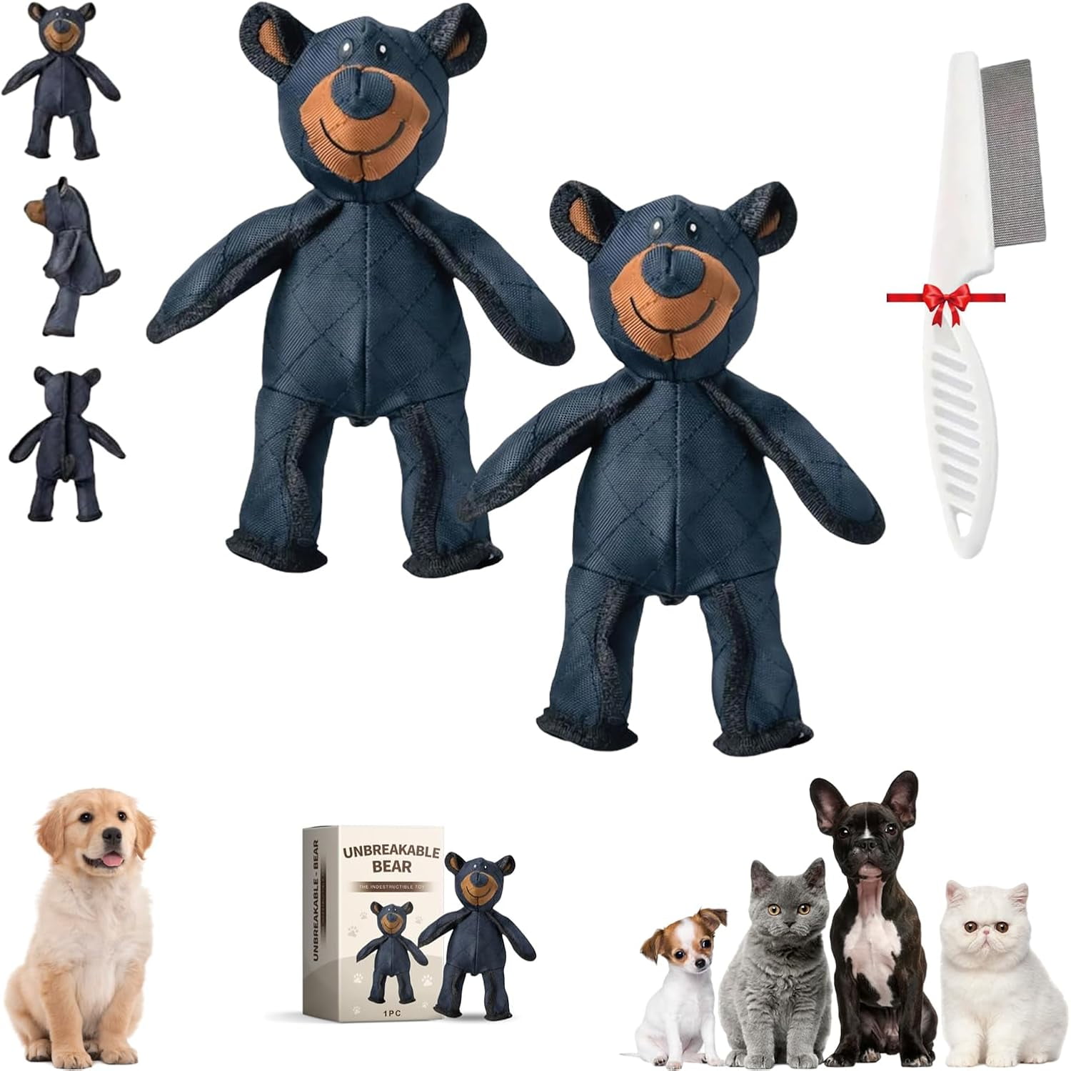 New 2025 Unbreakable Bear Dog Toy, Unbreakbear Dog Toy, Unbreakable ...