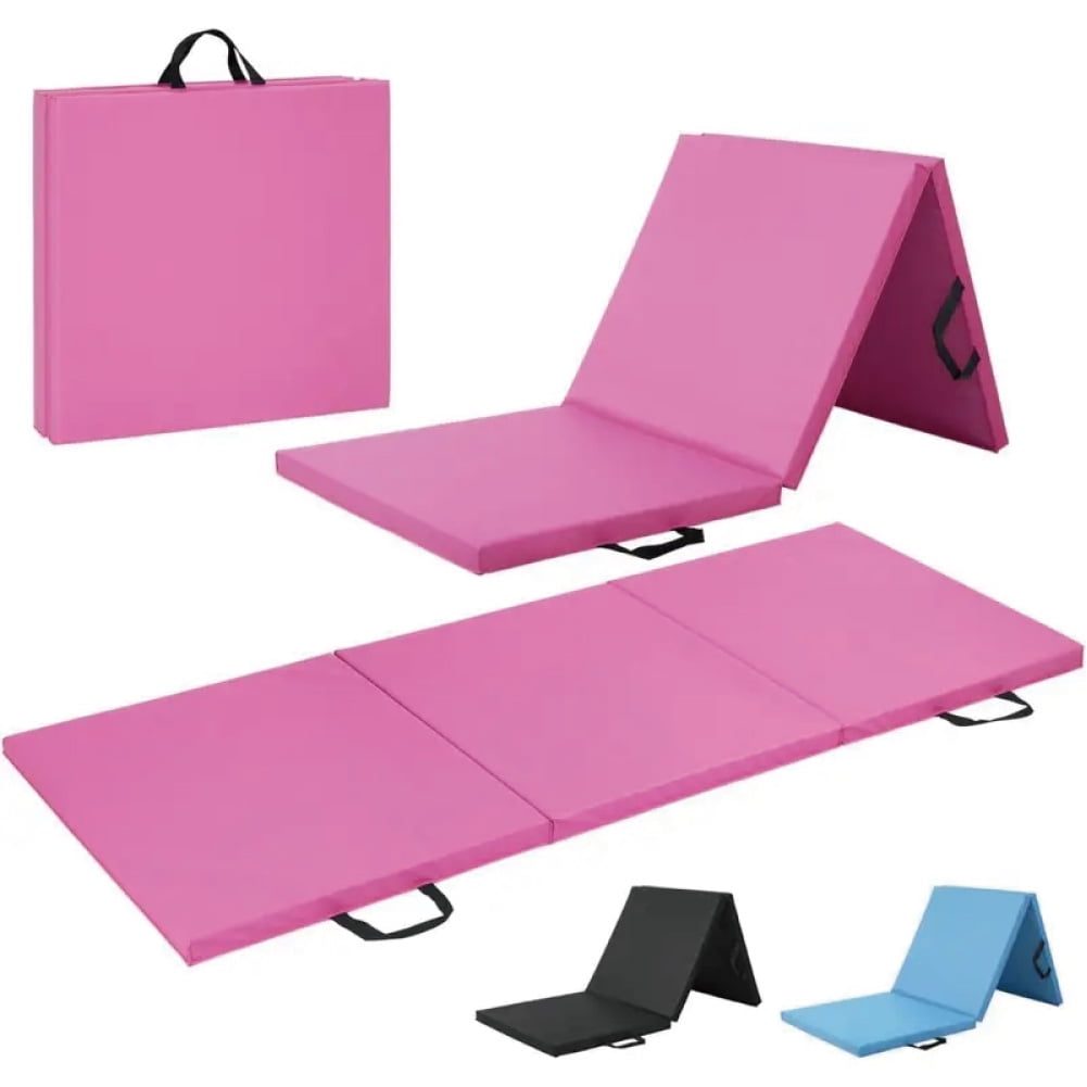 New 2025 model, three fold fitness mat with handle, 1.5-inch thick ...