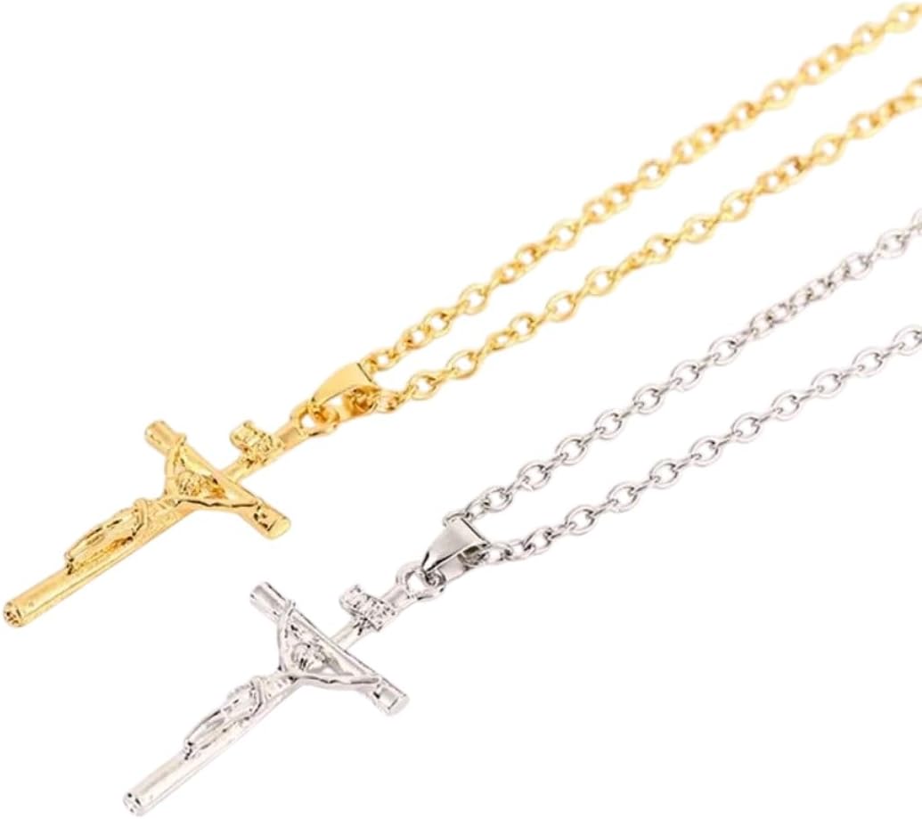New 2026 Unisex Fashion Religious Christian God Cross Crucifix Pendant ...