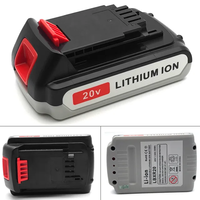 New 20V 1.5AH Lithium-Ion Battery for Black & Decker LB20 LBX20 LBXR20 ...