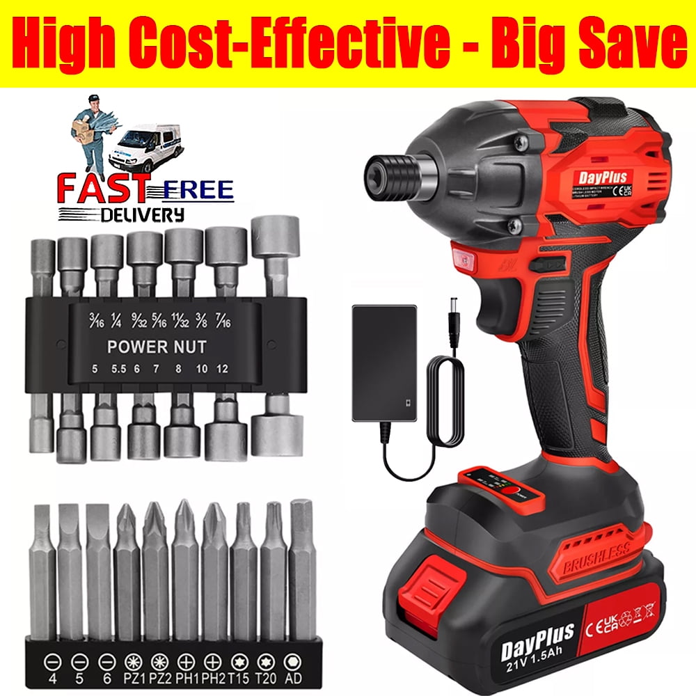New 21V Electric Impact Wrench 300N Ratchet Nut Gun 2200RPM Cordless ...