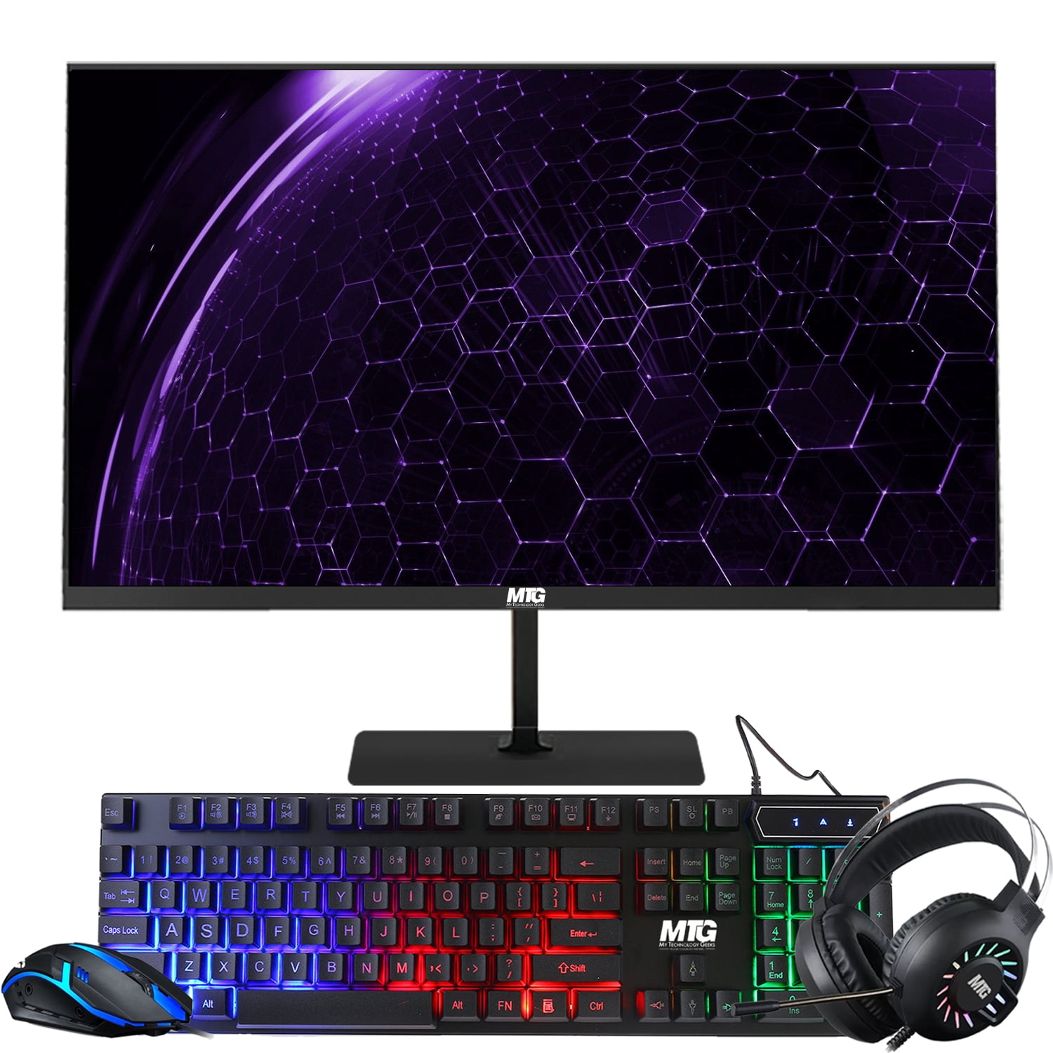 New 22 Inch MTG Monitor with RGB Backlit Mechanical Wired Gaming ...