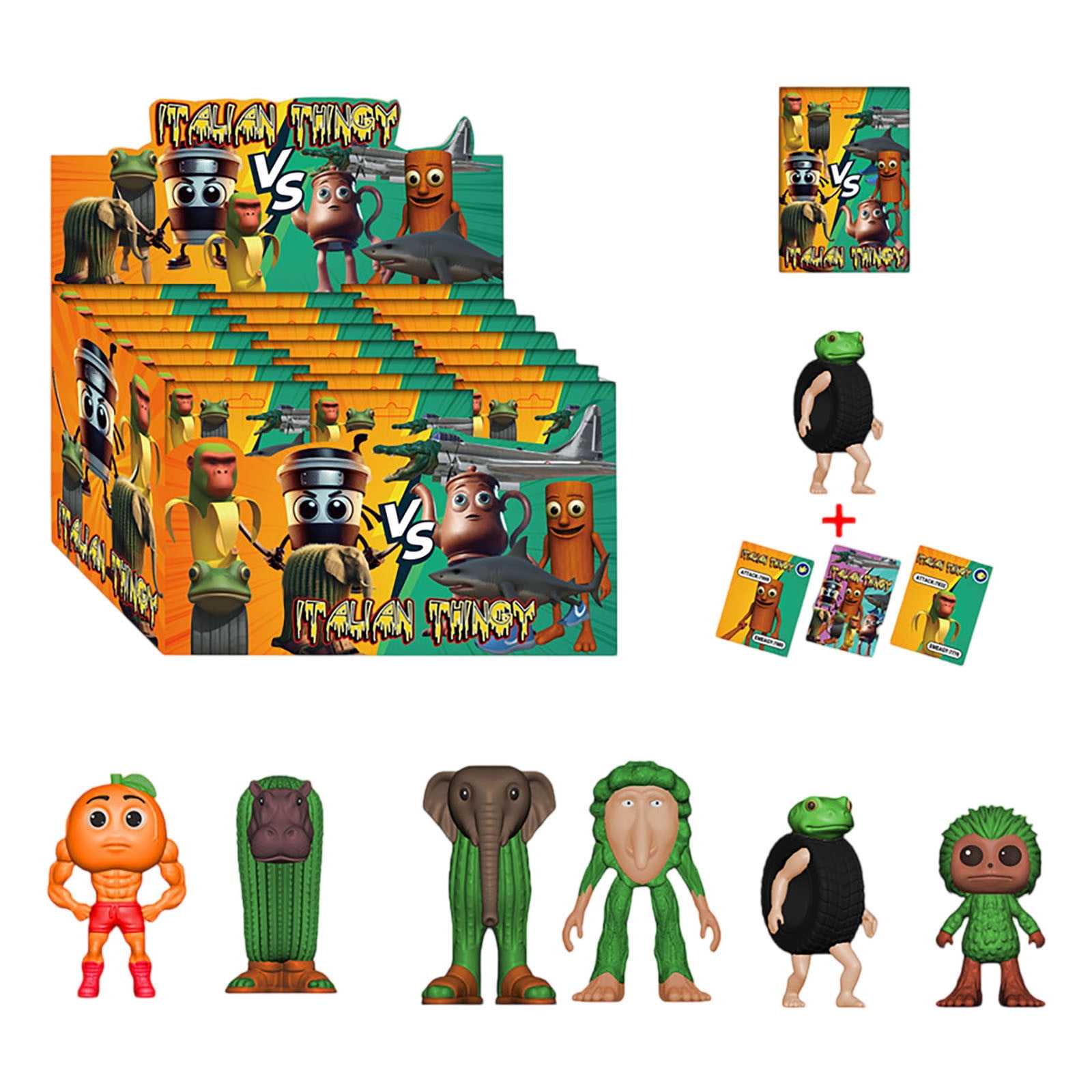 New 24PCS Italian Brainrot Toys Action Figures Set, Italian Brainrot ...