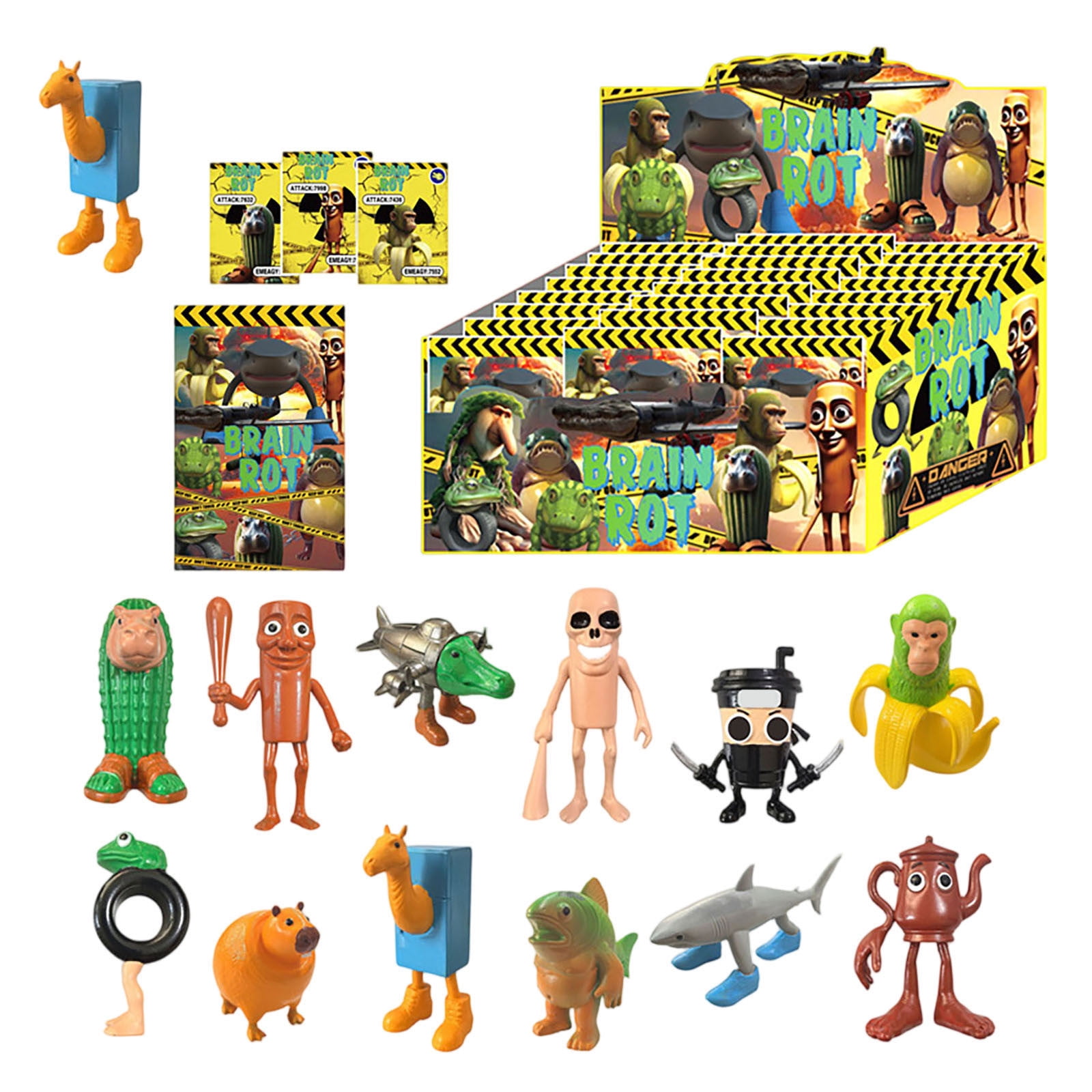New 24PCS Italian Brainrot Toys Action Figures Set, Italian Brainrot ...