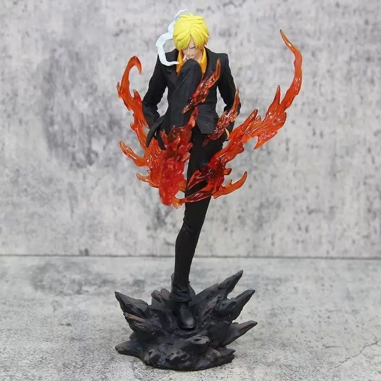 New 24cm One Piece Figures Sanji Devil Suit Anime Figures Gk Figurine ...