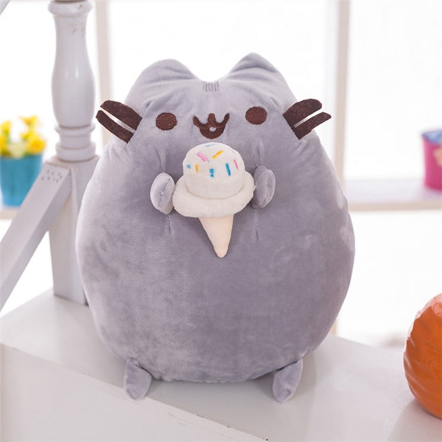 New 25cm Pusheen The Cat-pusheen With Ice cream Plush Toy Cute Cartoon ...