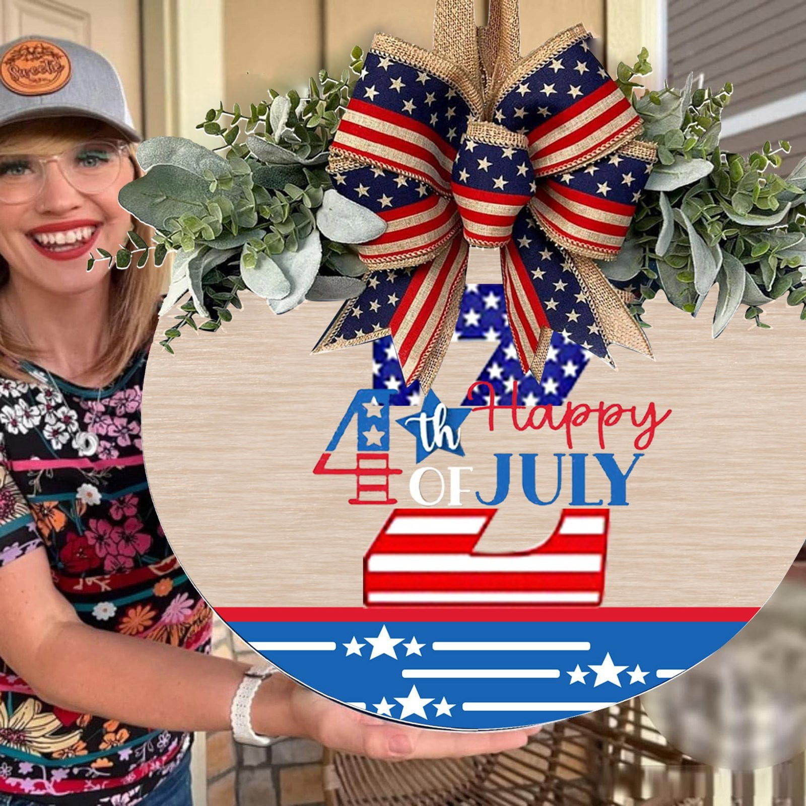 New 26 Character Surname Patriotic Sign July 4th Independence Day ...