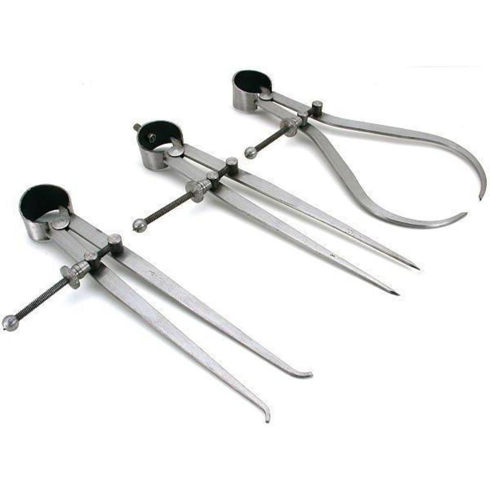 New 3 Pieces Spring Caliper Set - Inside Outside & Divider 8" inch ...