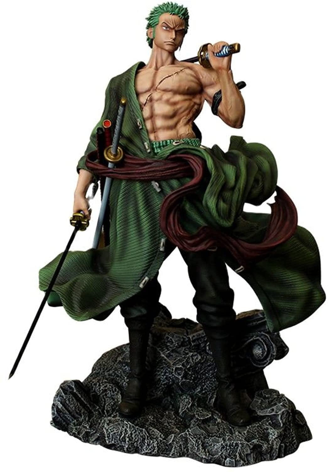 New 32cm Anime Ronoa Zoro Master and Apprentice Sauron Mihawk PVC ...
