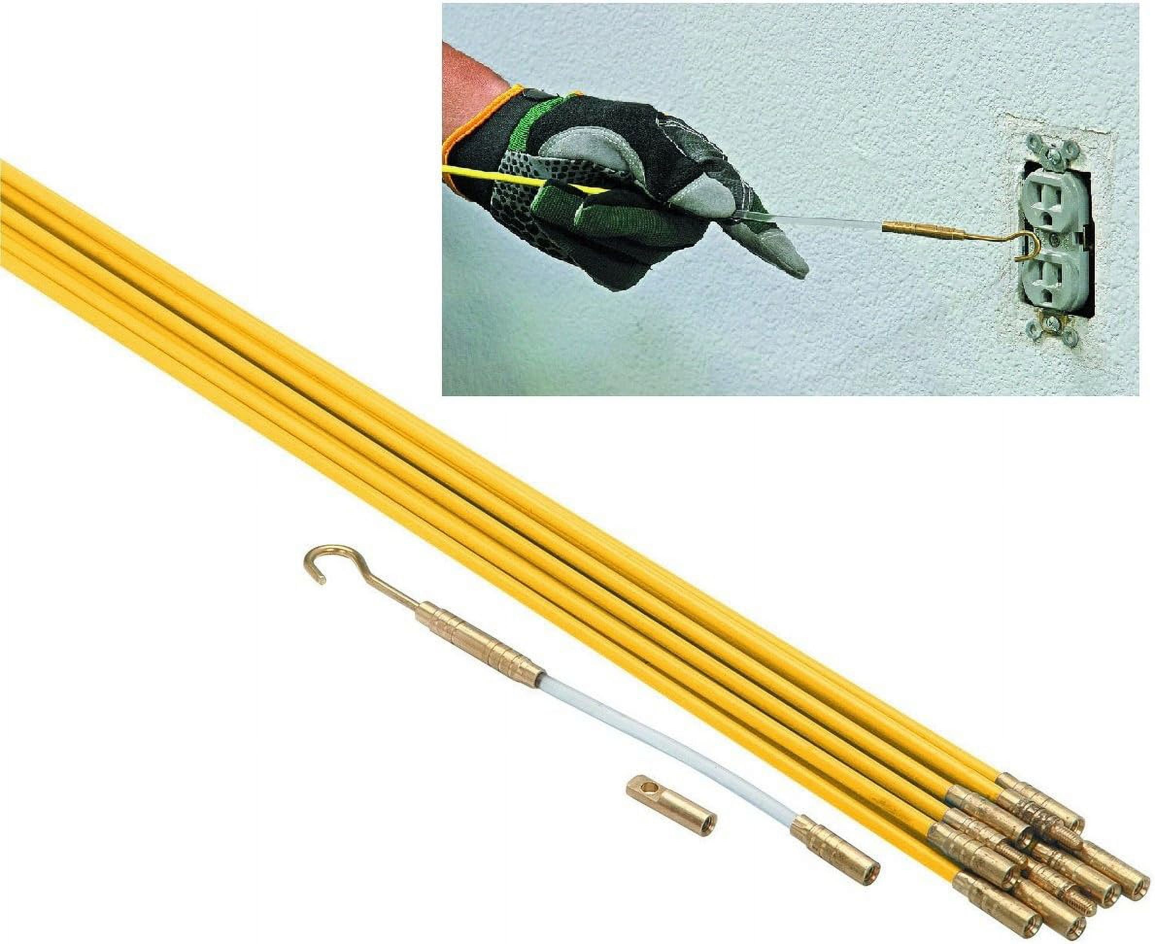 New 33 Ft. x 3/16 in. Brass Connectors Fiberglass Wire Run Kit Running ...