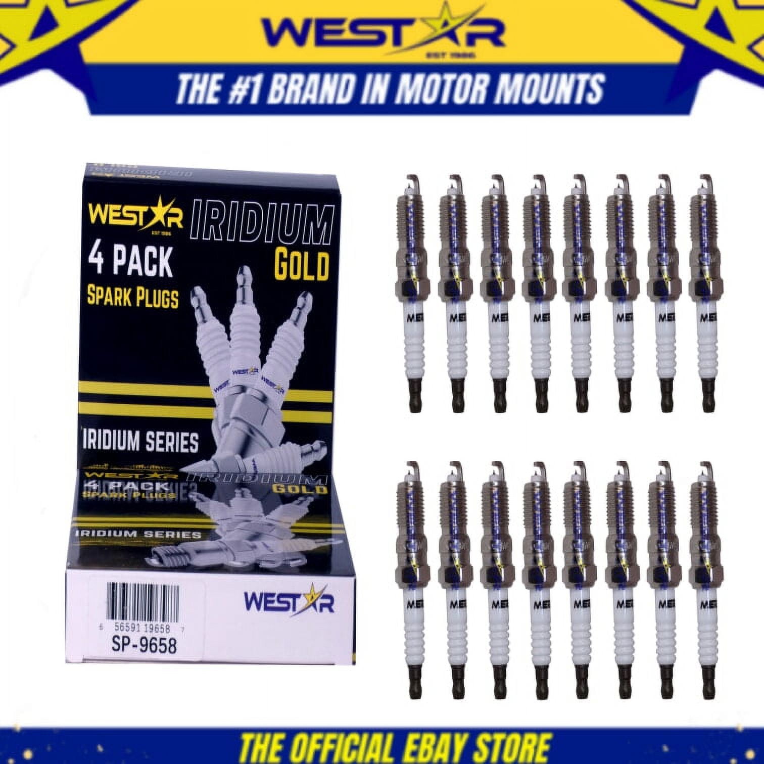 New 3403 IRIDIUM Spark Plug Kit Set of 16 fit Century Regal Astro ...