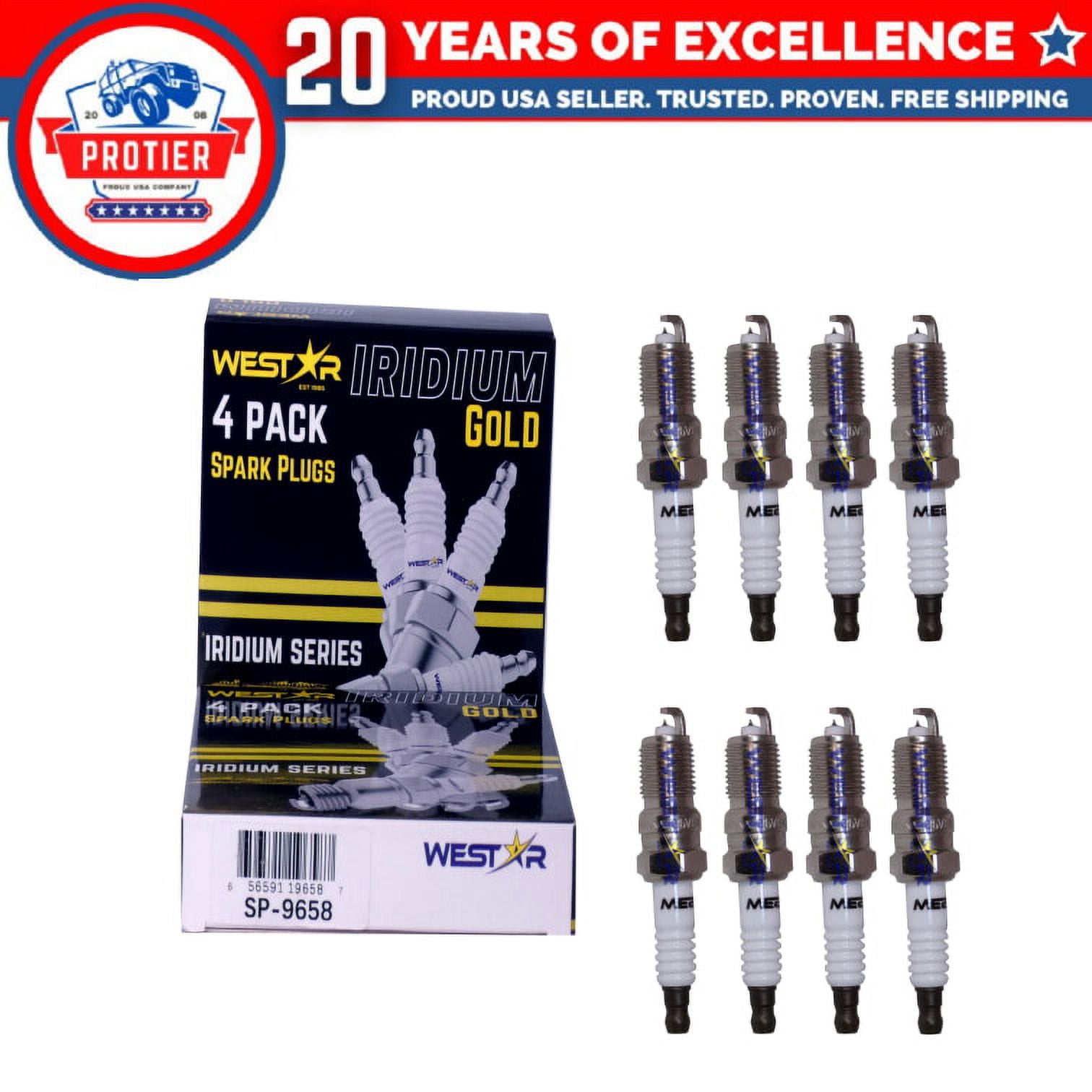 New 3403 IRIDIUM Spark Plug Kit Set of 8 fit Century Regal Astro Blazer Mustang - Walmart.com