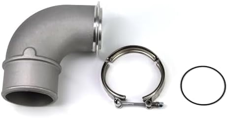 New 3682674 Borg Warner S400 V-Band 90° Turbo Elbow Flange Clamp Kit ...