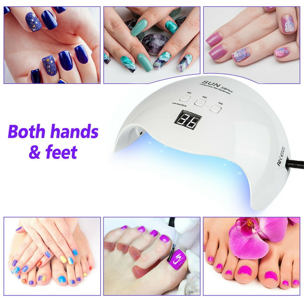 New 36W/48W LED UV Nail Polish Dryer Lamp Gel Acrylic Curing Light Spa ...