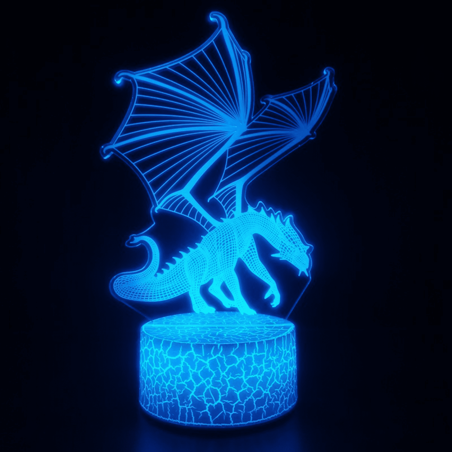 New 3D Dragon LED Night Light 16 Colors Table Desk Lamp Kids Chrildren ...