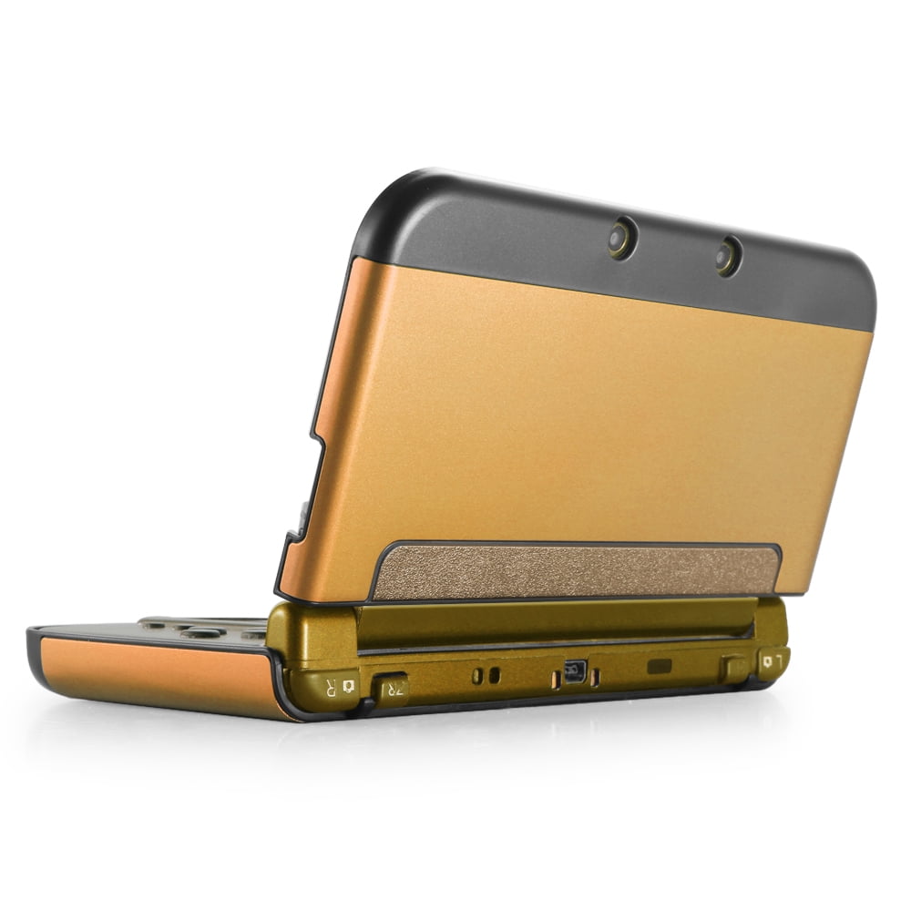 New 3DS XL Case (Gold) - Plastic + Aluminium Full Body Protective Snap ...