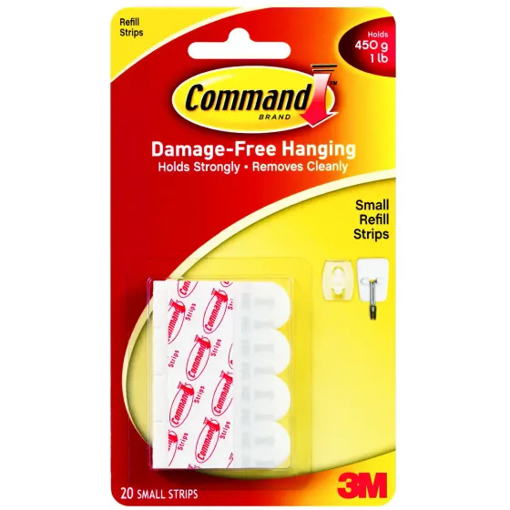 New 3M 17022-20ESF Command Refill Strips, Small, 20 Pack - Walmart.com New 3M 17022-20ESF Command Refill Strips, Small, 20 Pack - Walmart.com