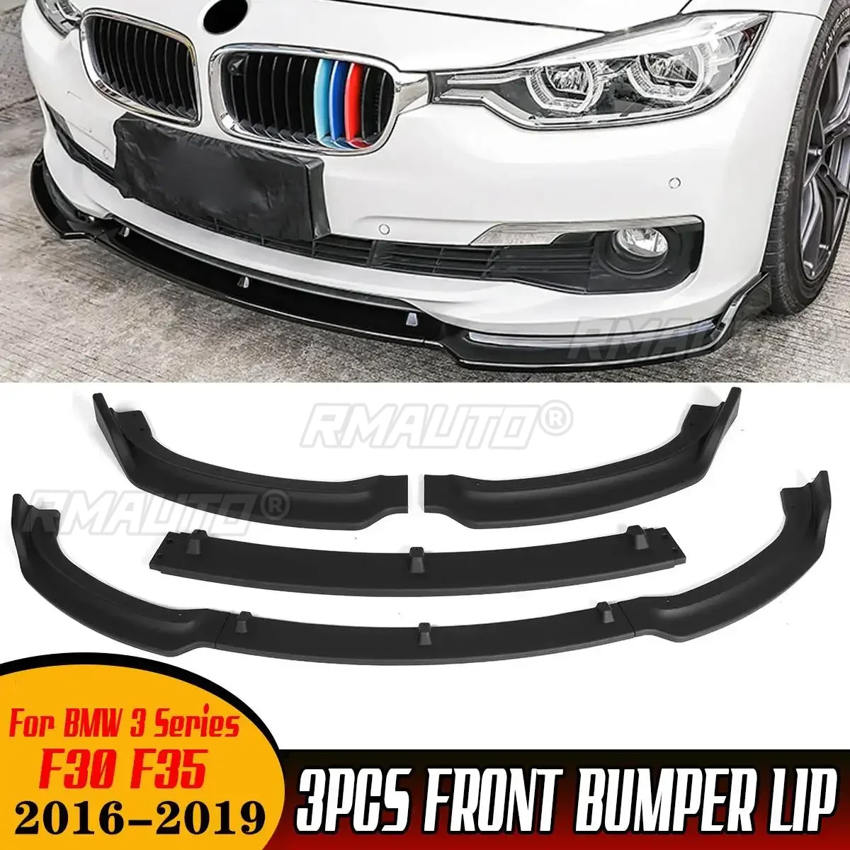 New 3PCS Car Front Bumper Lip Diffuser Spoiler Protector Cover Guard ...