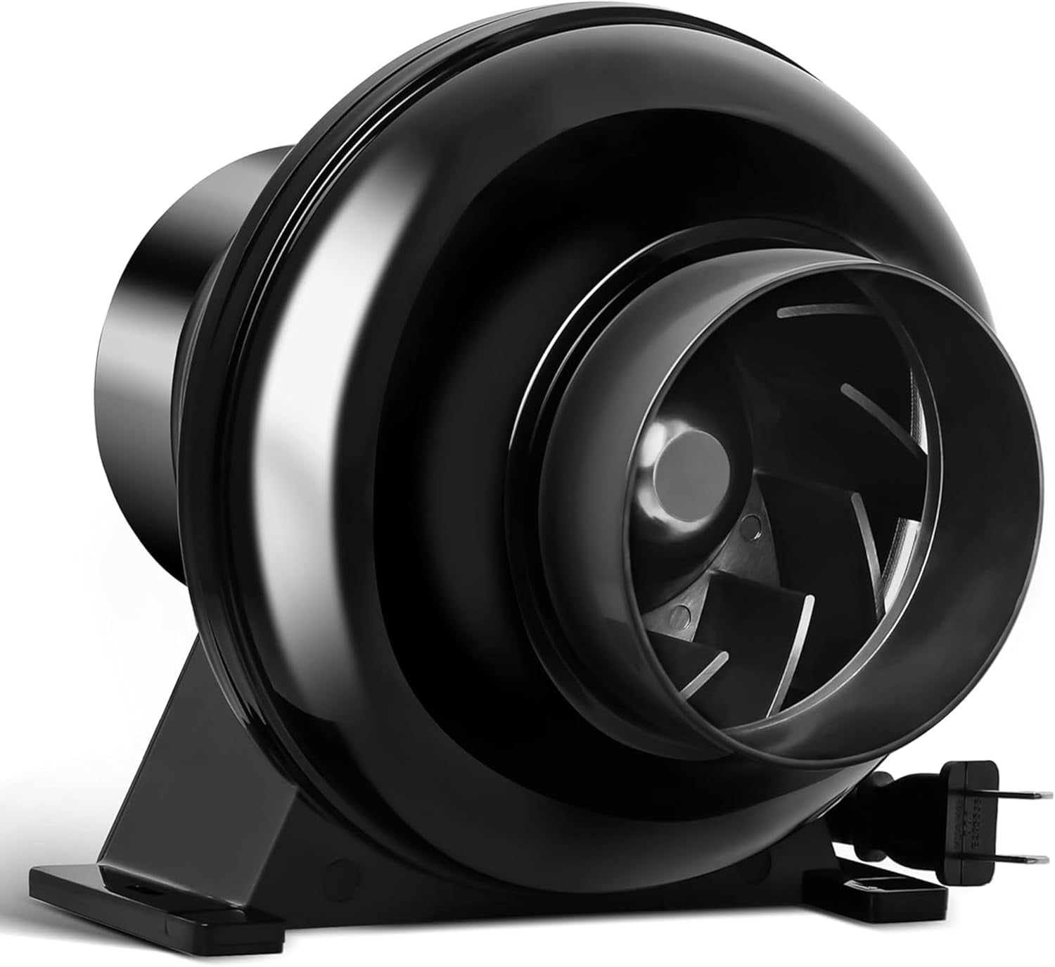 New 4 Inch 195 CFM Inline Duct Fan HVAC Exhaust Blower Air Circulation Vent for Hydroponics Grow ...