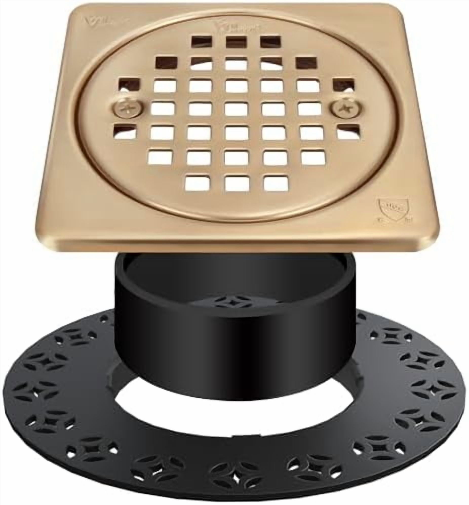 New 4 Inch Shower Floor Drain Grate Kit Champagne Bronze - Compatible ...