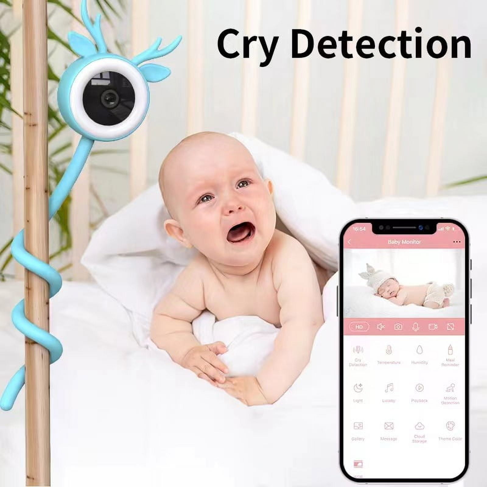 New 4 Million HD Baby Monitor Wireless WiFi Mobile Phone Remote Two-Way ...