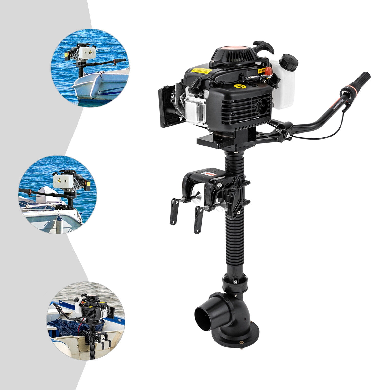 New 4 Stroke 4.0 JET PUMP 4HP Gas Outboard Motor Motor Heavy Duty Boat ...