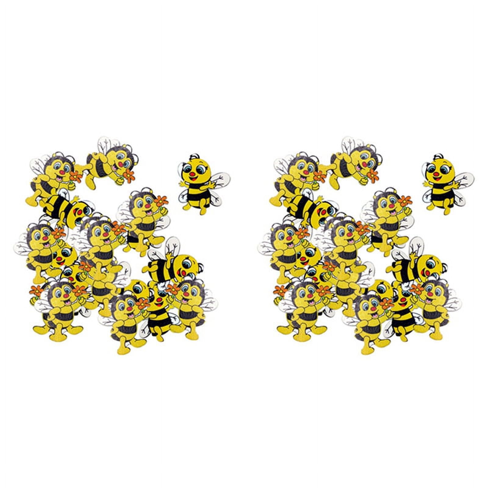 New 40 Pieces Wood Shapes Bee Embellishments for Scrapbooking Crafts ...