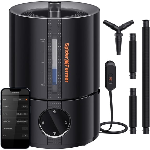 New 450ml/h Humidifier for Plants Grow Tent Large Room, GGS Smart ...