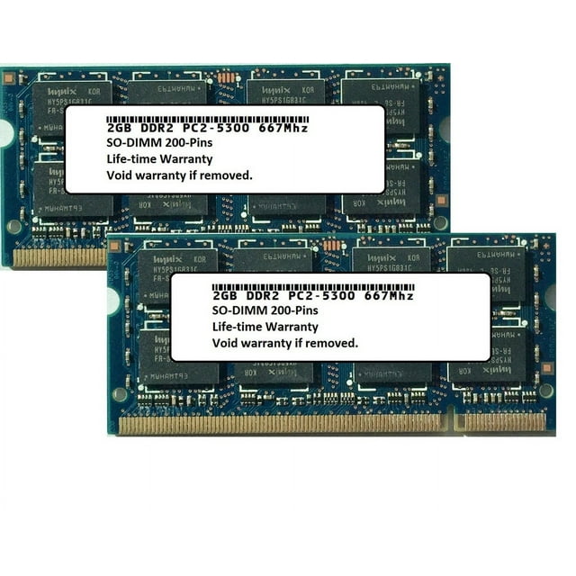 New! 4GB 2X 2GB Memory DDR2 SODIMM RAM for Laptop DELL LATITUDE D630 ...