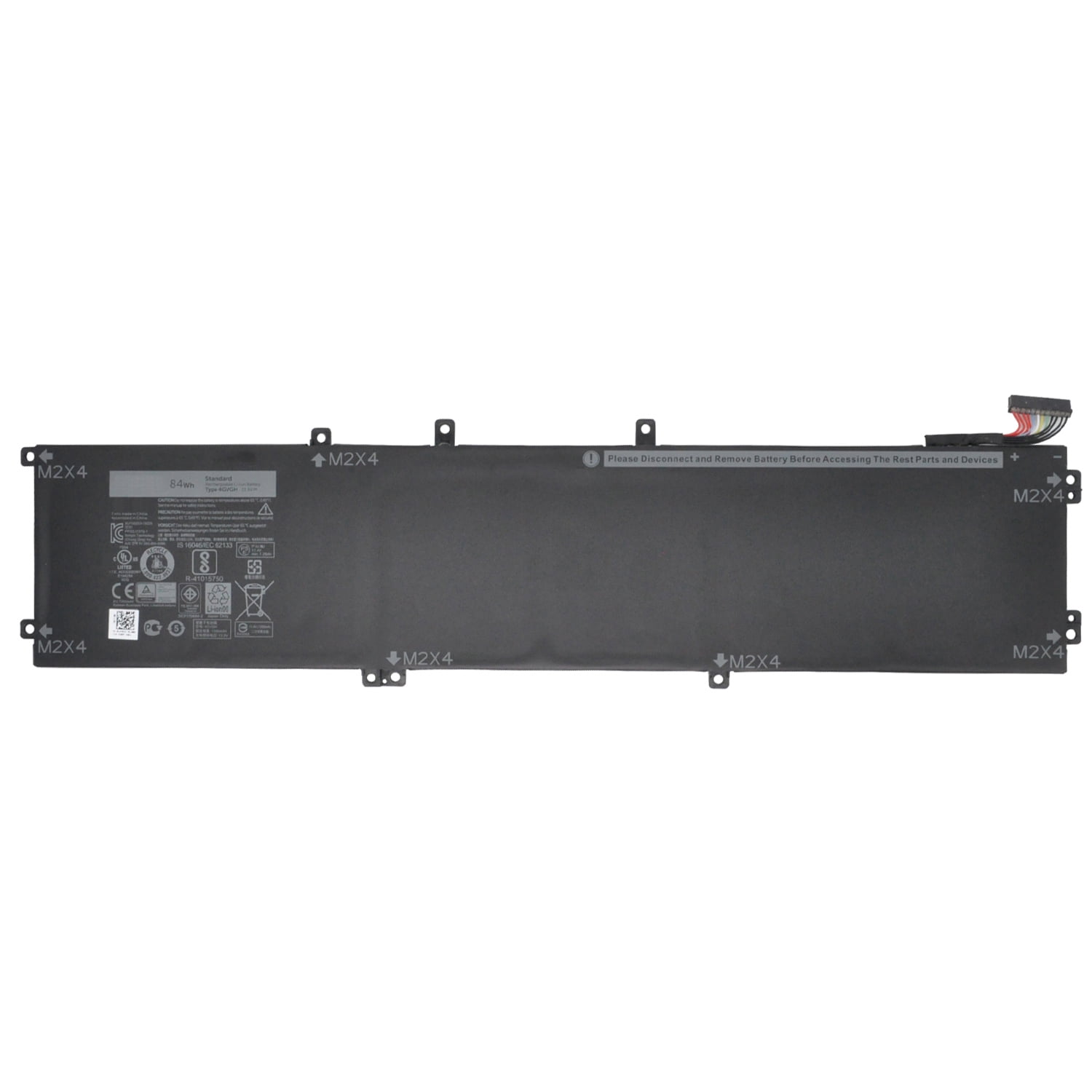 New 4GVGH Laptop Battery 11.4V 84Wh 7260mAh for Dell XPS 15 9550 ...