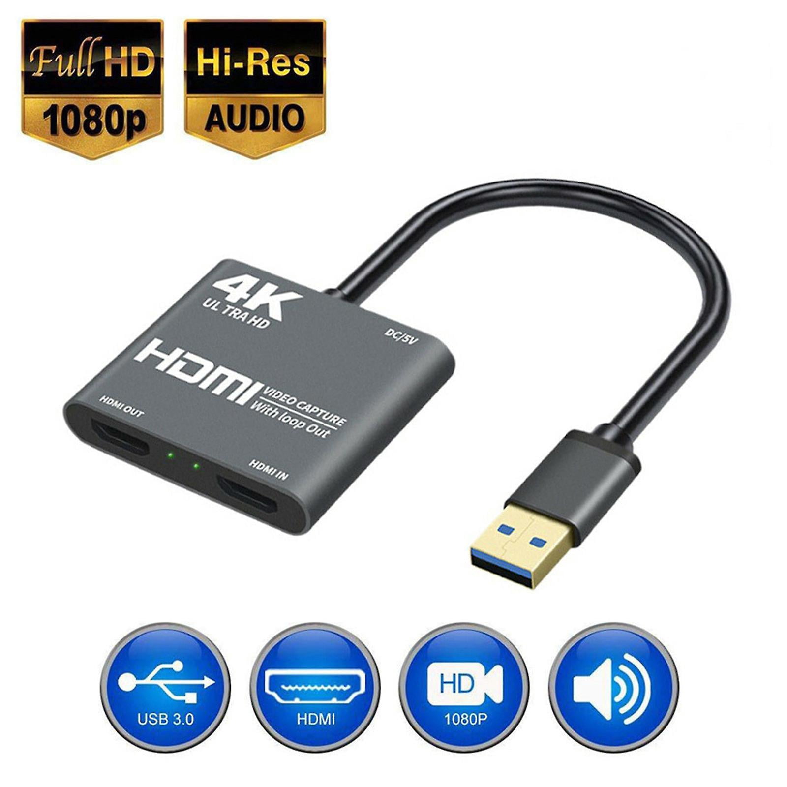 New 4K 1080P HDMI To USB 3.0 Video Capture Card Dongle Capture for Live ...