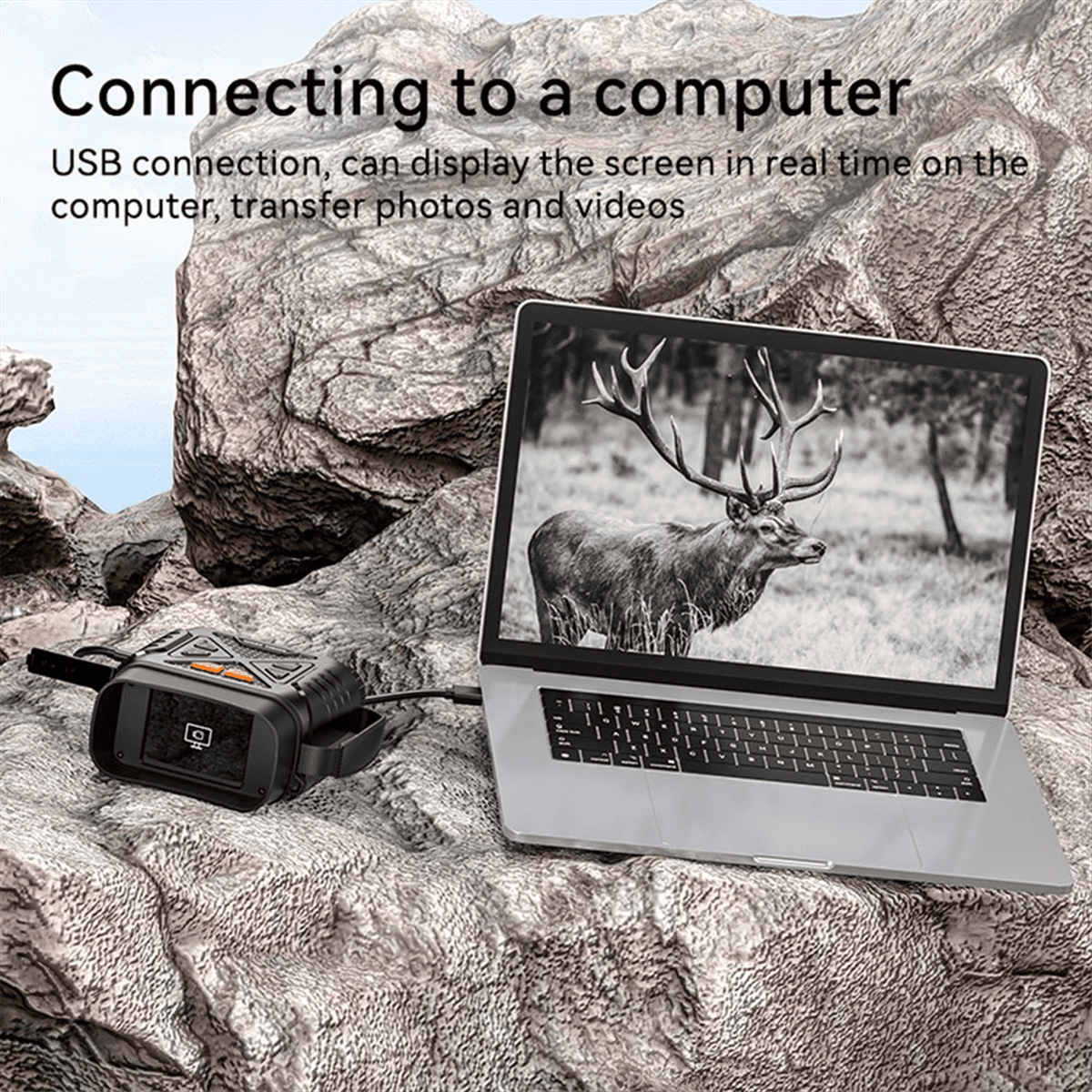 New 4K Low Light Full Color Night Vision Binoculars Large Screen Ultra ...