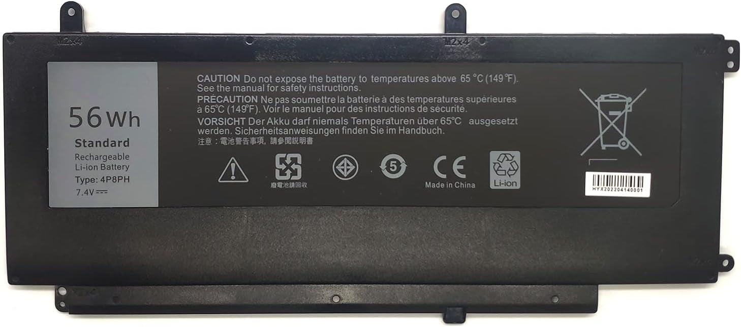 New 4P8PH Replacement Battery Compatible with Dell Inspiron 15 7000 ...