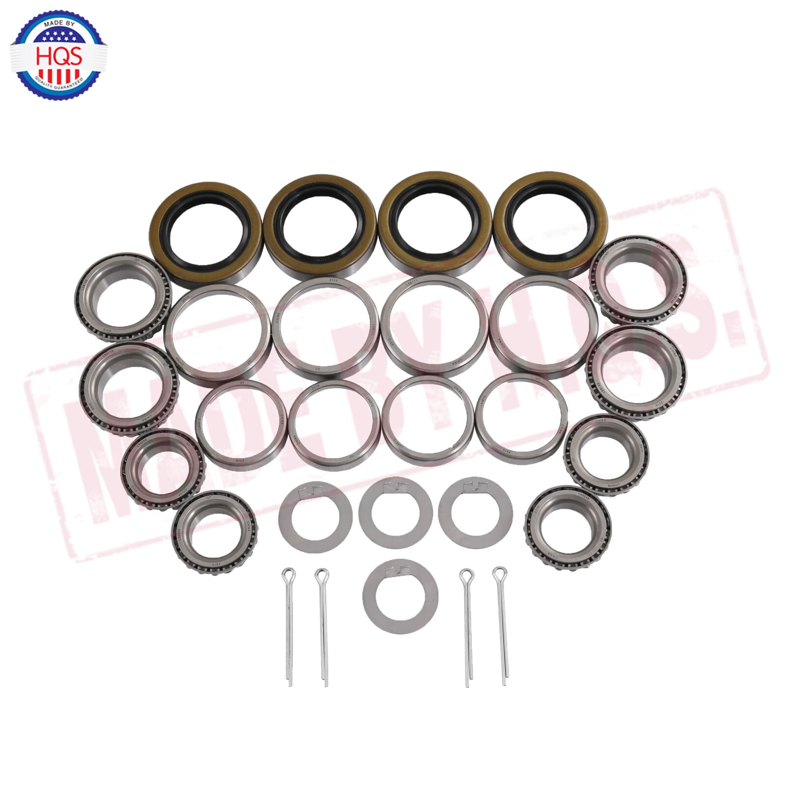 New 4PCS 3500lb Trailer Hub Bearings Kit L68149 L44649 Trailer Axel 84 ...