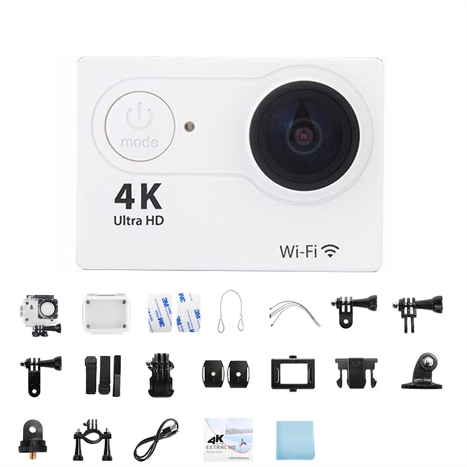 New 4k HD Mini Action Camera, 2.0" Screen WiFi Remote Control Sport ...