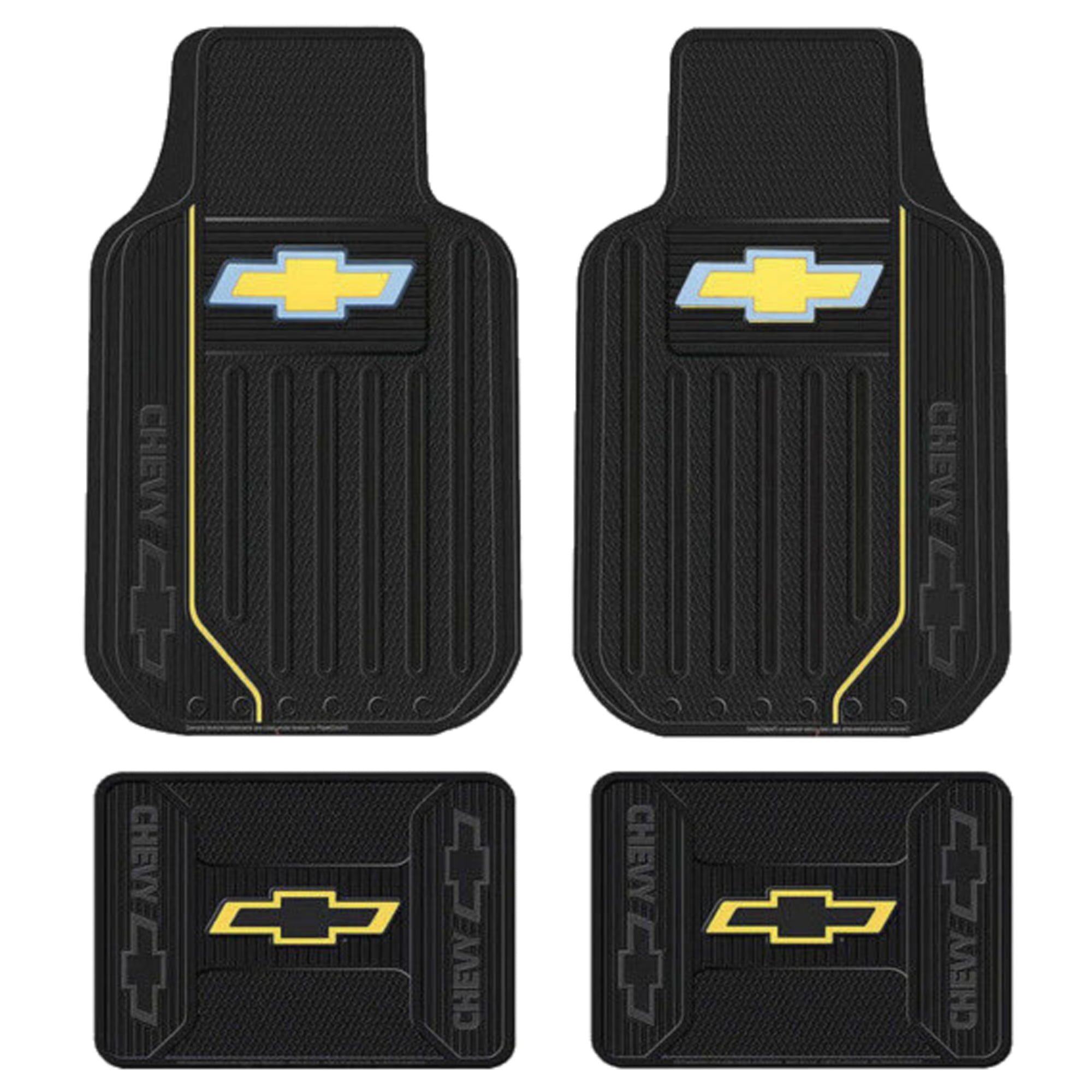 New 4pcs Chevy Elite Bowtie Logo Car Truck Front / Back All Weather ...