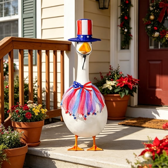 New 4th of July Porch Goose Outfits,Goose Independence Day Costume 4th ...