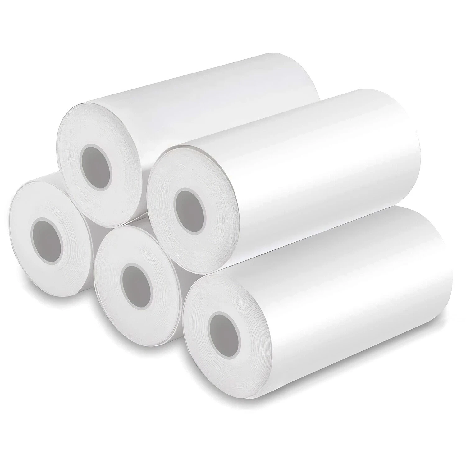 New 5 Rolls Mini Thermal Printer Paper, 57X25Mm For Wireless Printing ...