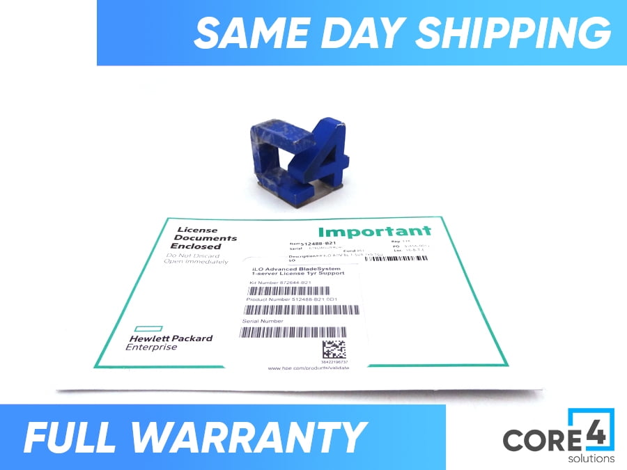 New 512488-B21 HP iLO Advanced Blade 1 Server License 512523-021 ...