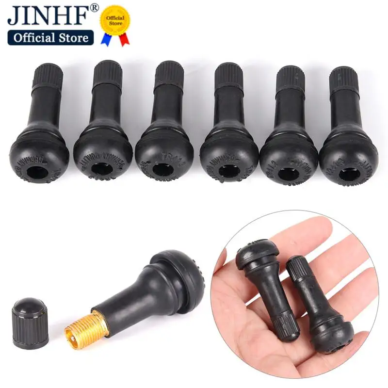 New 5PCs/set Black TR413 Tubeless Car Wheel Tire Valve Stems with Caps ...