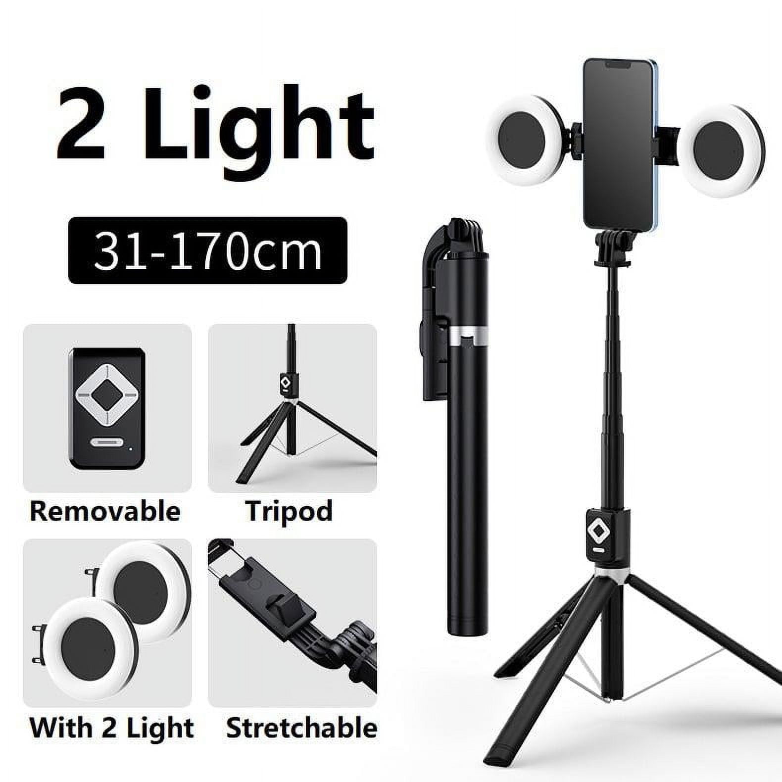 New 6 in 1 Selfie Stick With Fill Light, 67" Phone Tripod & Tiktok Page ...