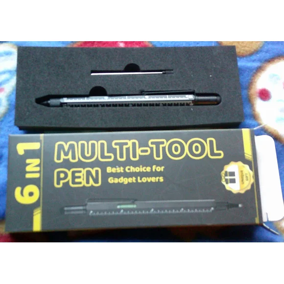 Pen Level Ruler And Screwdriver