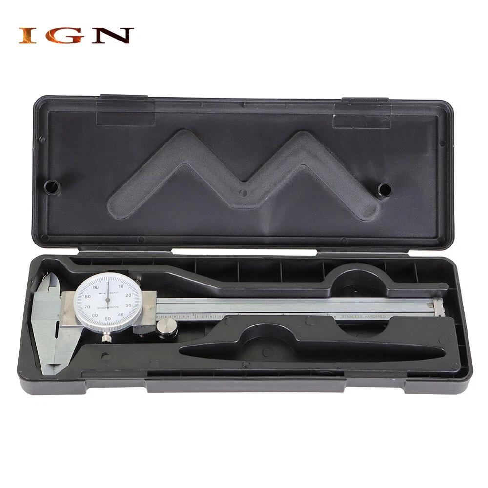 New 6 Inch 0.001" Resolution Utility Dial Caliper With Slide Lock ...