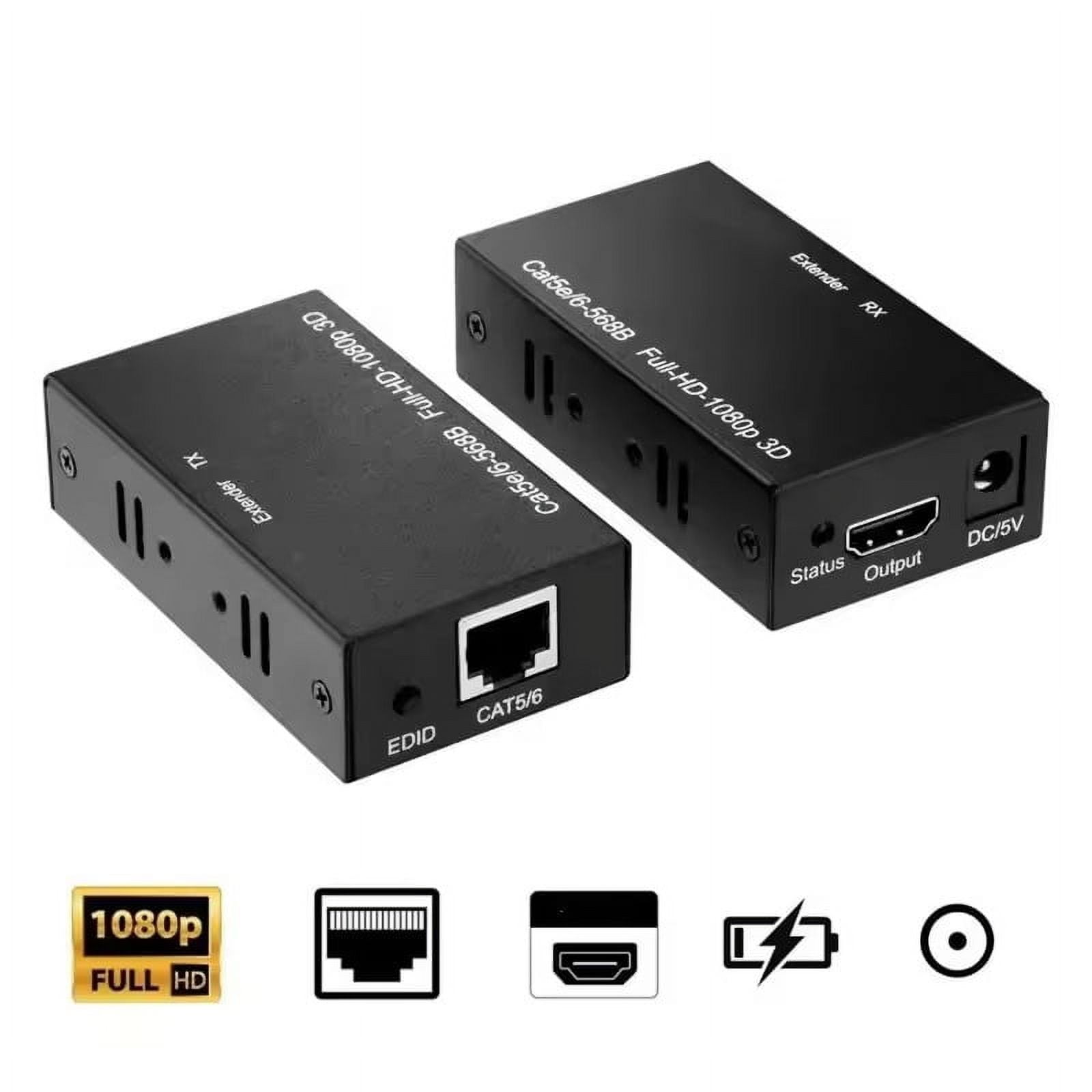 New 60M Extender RJ45 HDMI-compatible extender 1080P Network Extender ...