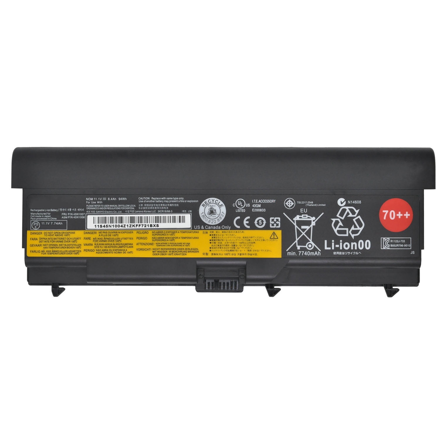 New 70++ 94Wh Laptop Battery for Lenovo ThinkPad T430 T420 T410 T530 ...