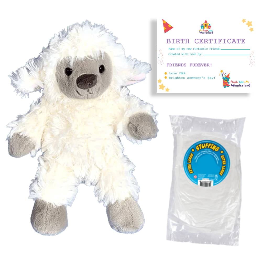 New 8-Inch Shannon the Sheep Plush Kit with Stuffing and Birth ...