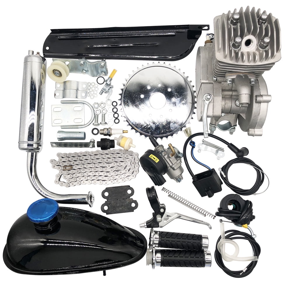 New 80cc 2 Stroke Motorized Bicycle Engine Kits DIY Electric Mountain ...